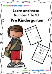 Pre Kindergarten Number Recognition 1-10 | Free Downloadable PDF ...