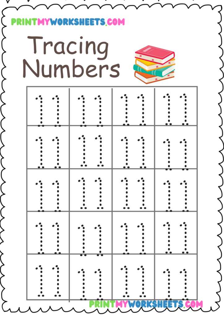 Number Tracing 11-20 | Free Downloadable PDF Pre Kindergarten - Print ...