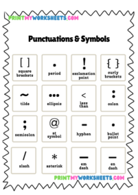 1st Grade Punctuation Worksheets PDF – Grammar Practice with Answer Key ...