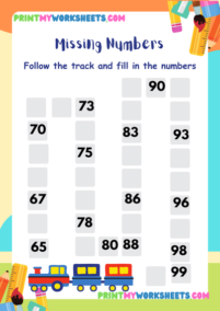 Kindergarten Missing Numbers Worksheets PDF – Easy Home Math Review ...