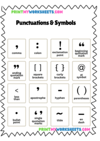 1st Grade Punctuation Worksheets PDF – Grammar Practice with Answer Key ...