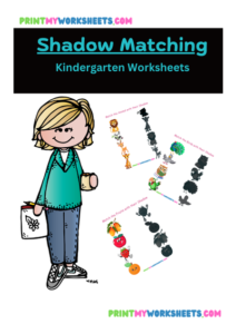 Shadow Matching Worksheet for Kindergarten – Fun Home Learning Activity ...