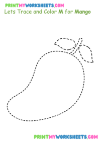 Pre-K Fruits Tracing Worksheets PDF | Free Drawing Downloadable - Print ...