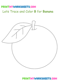 Pre-K Fruits Tracing Worksheets PDF | Free Drawing Downloadable - Print ...