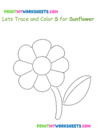 Pre-K Flowers Tracing Worksheets PDF | Free English Downloadable ...