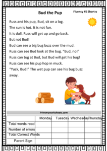1st Grade Reading Fluency Passages PDF | Free Downloadable - Print My ...