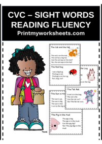 Kindergarten CVC & Sight Words Worksheet — Free PDF - Print My Worksheets