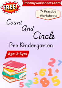 Count and Circle Pre K Worksheet | Free Printable PDF - Print My Worksheets