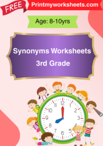 3rd Grade Synonyms Worksheets PDF | Free English Downloadable - Print ...