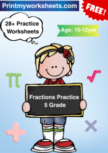 5th Grade Fractions Worksheets PDF | Free Math I Downloadable - Print ...