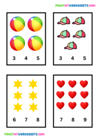 Count and Circle Pre K Worksheet | Free Printable PDF - Print My Worksheets