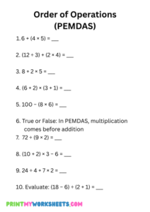 5th Grade Math Olympiad Worksheets – Printable Test Prep Workbook with ...