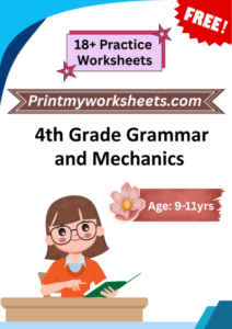 4th Grade Grammar and Mechanics Worksheets PDF – Language Practice with ...