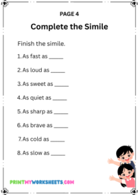 5th Grade Figurative Language Worksheets PDF – Literary Devices ...