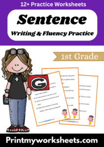 1st Grade Sentence Writing and Fluency Worksheets PDF – Build Reading ...