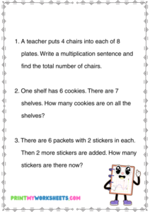 2nd Grade Multiplication Word Problems PDF – Math Practice Pack for ...