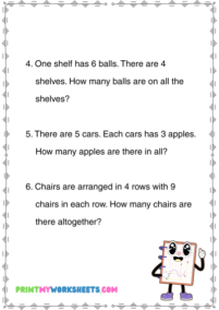 2nd Grade Multiplication Word Problems PDF – Math Practice Pack for ...