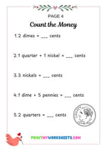 2nd Grade Money Word Problems Worksheets | Free Downloadable PDF ...